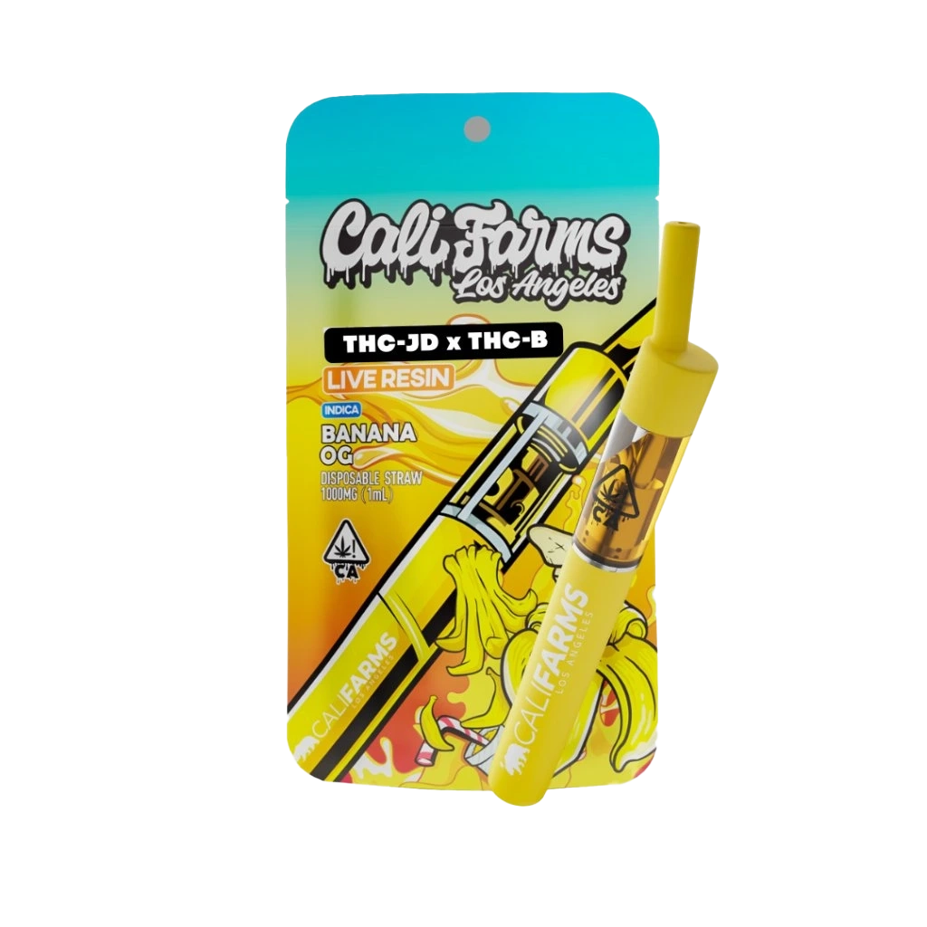 Califarms THC-B Vape – Banana OG Flavor, 1ml Disposable